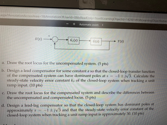 Solved Automatic zoom Problem 3: Consider the following | Chegg.com