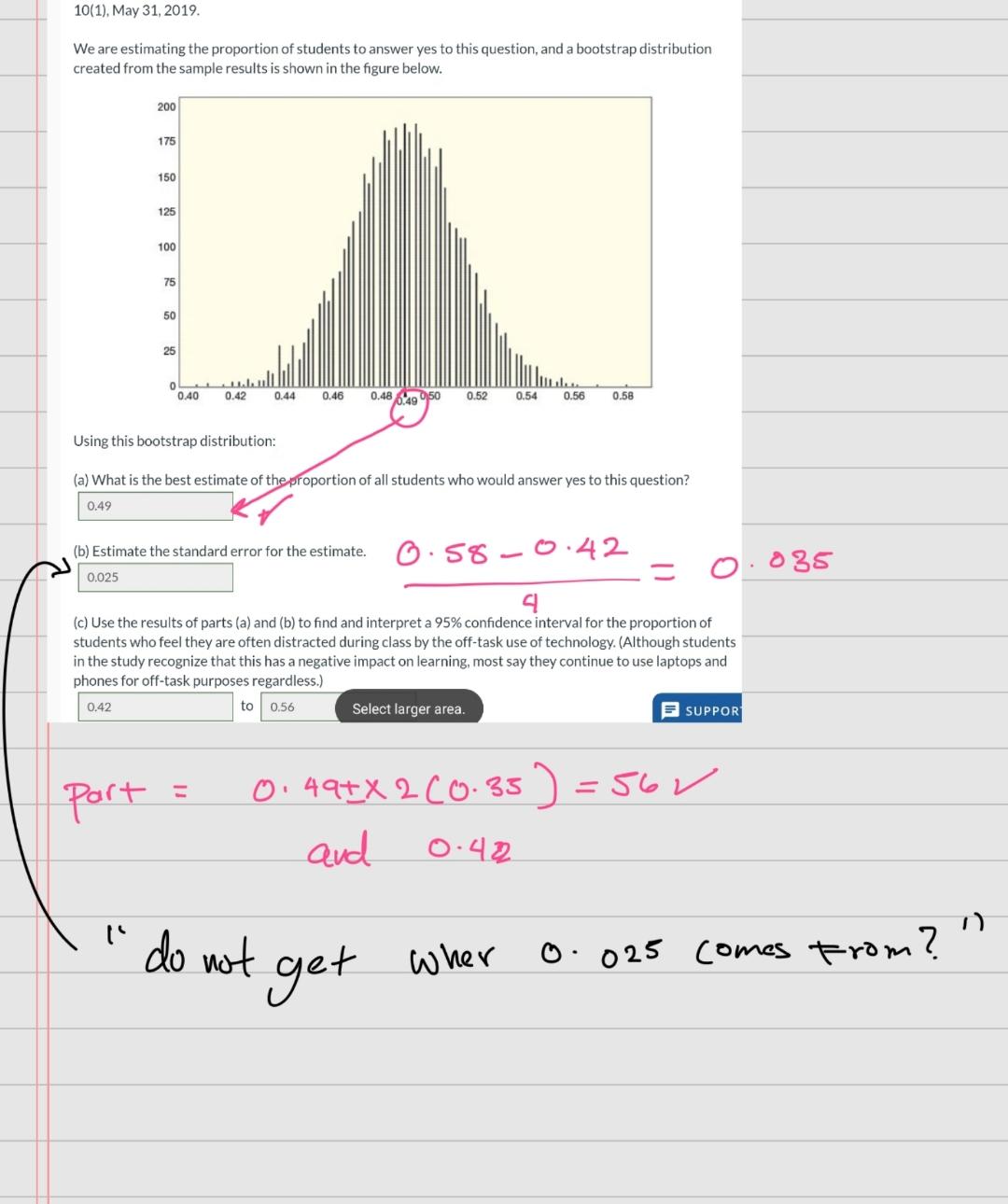 Solved part b make sense for me please | Chegg.com