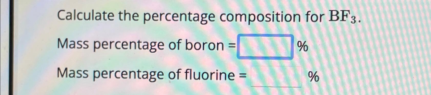 Solved Calculate the percentage composition for | Chegg.com
