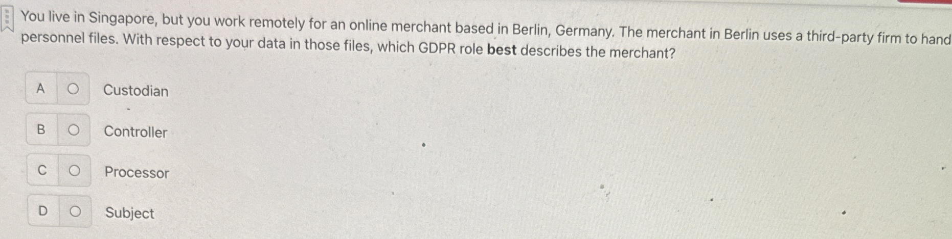 Solved You live in Singapore, but you work remotely for an | Chegg.com