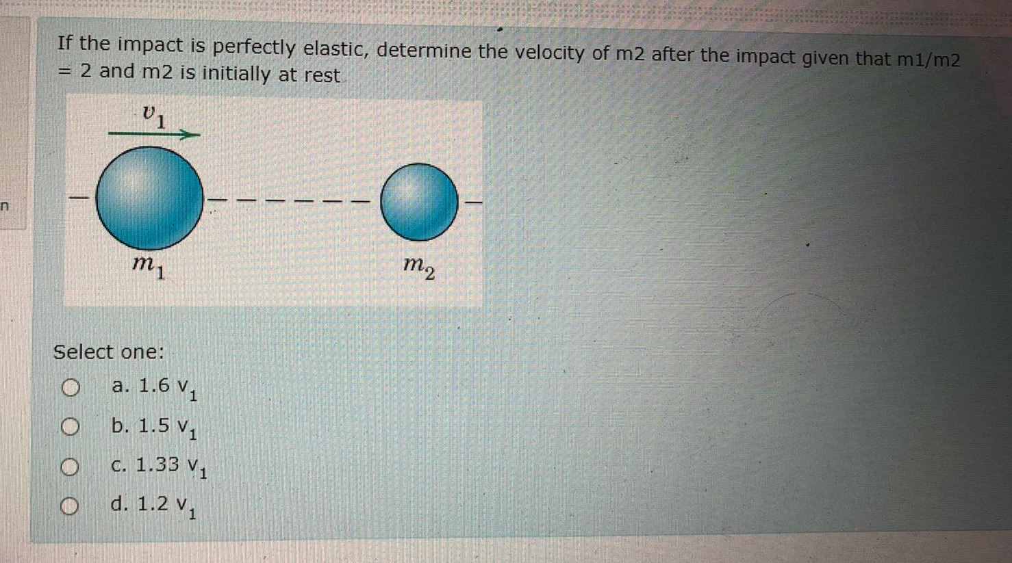 Solved If the impact is perfectly elastic, determine the | Chegg.com