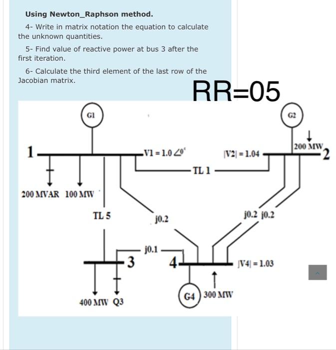 Solved Using Newtonraphson Method 4 Write In Matrix 