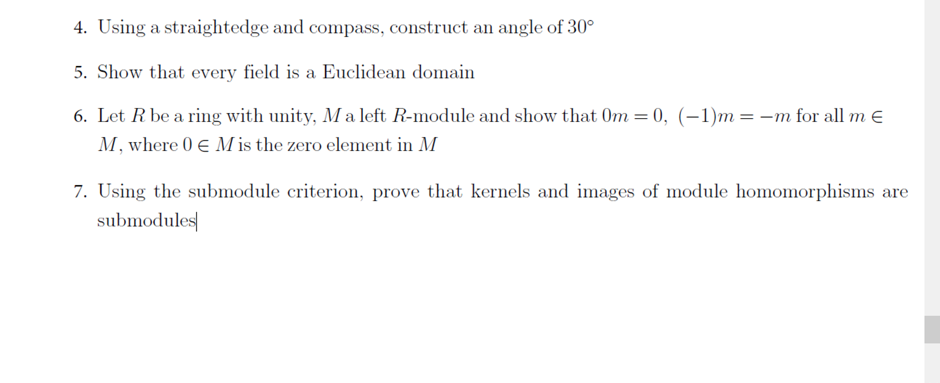 Solved Using a straightedge and compass, construct an angle | Chegg.com
