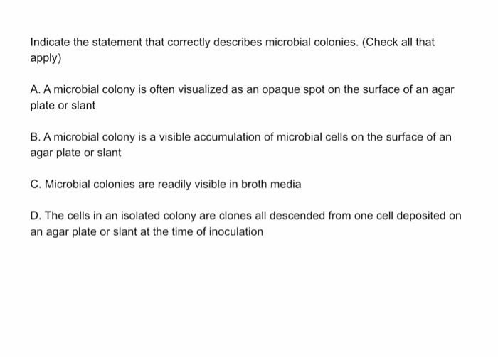 Solved Indicate the statement that correctly describes | Chegg.com