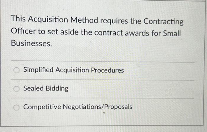 Solved Which of the following contract types may be used | Chegg.com