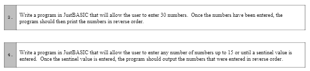 Please Write Programs in JustBASIC*** ﻿3.) | Chegg.com