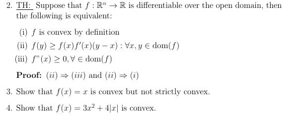 Solved 2. TH: Suppose that f:Rn→R is differentiable over the | Chegg.com