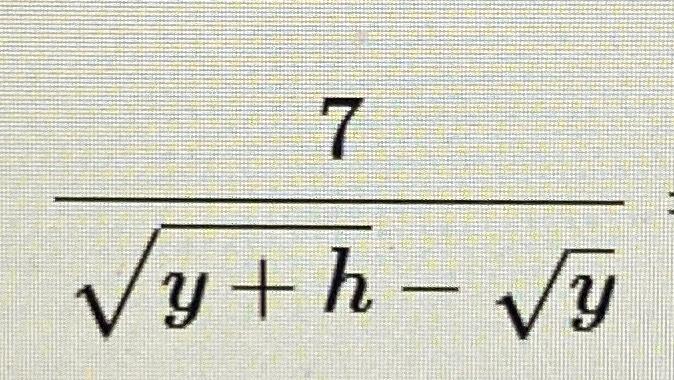 Solved 7y+h2-y2 | Chegg.com