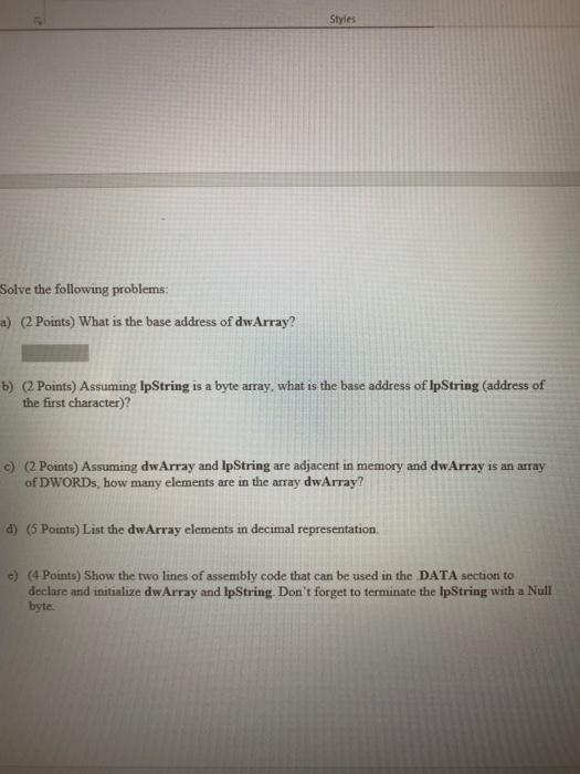 Solved (15 Points) Problem 1 - Reading Memory Suppose you | Chegg.com
