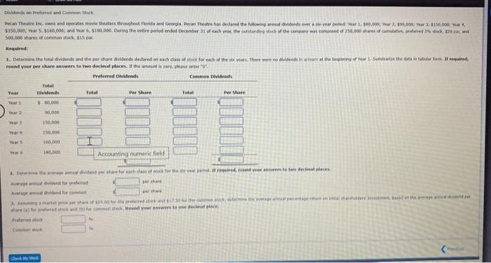 500 , ioce shares of common stock, 315 pot Reauired: | Chegg.com