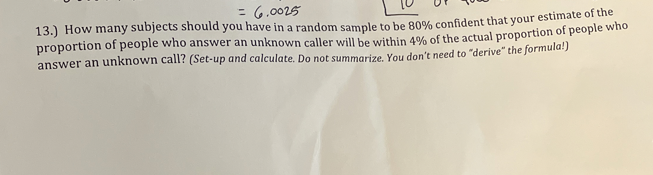 13.) ﻿How many subjects should you have in a random | Chegg.com
