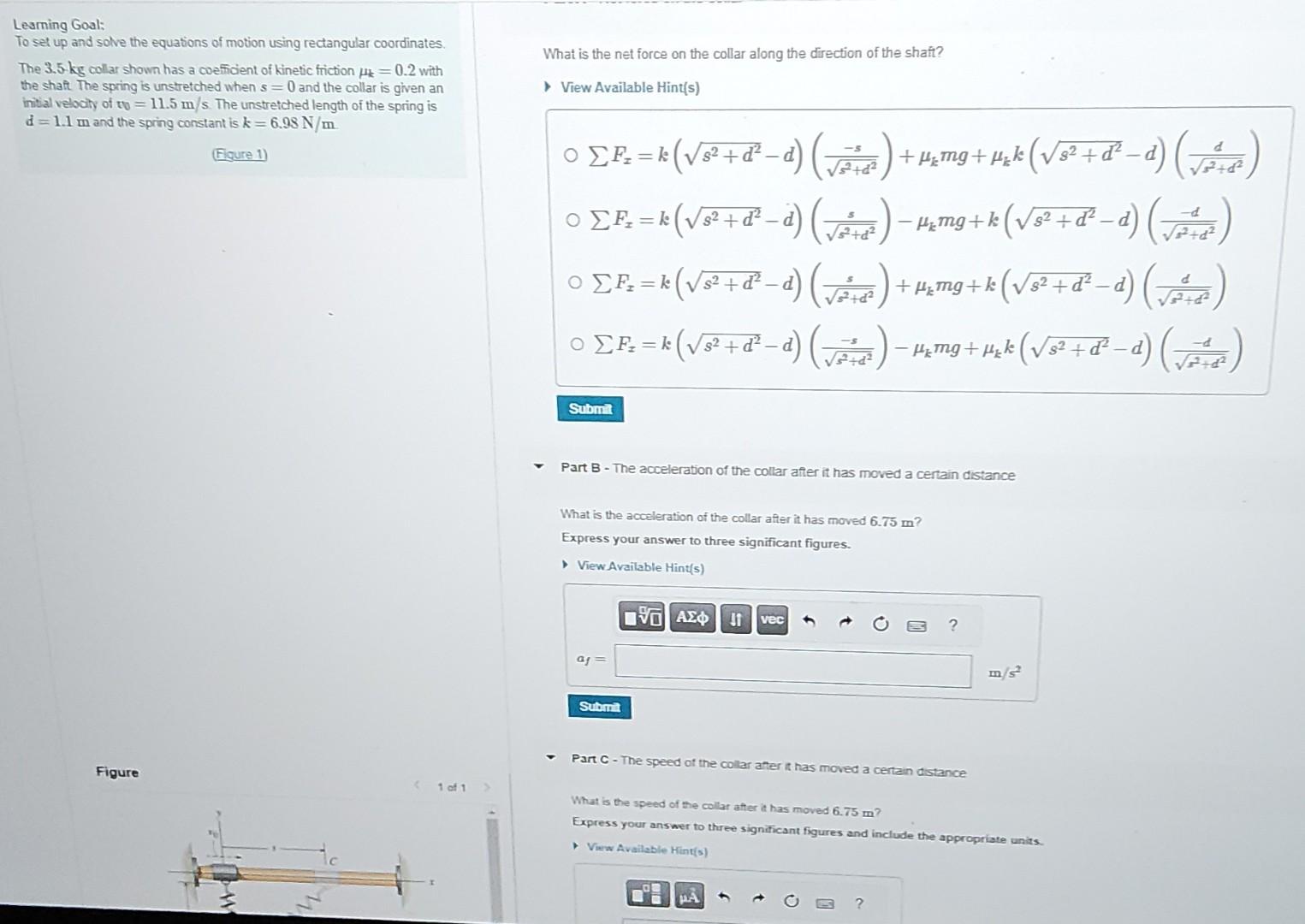 Solved Learning Goal: To set up and solve the equations of | Chegg.com