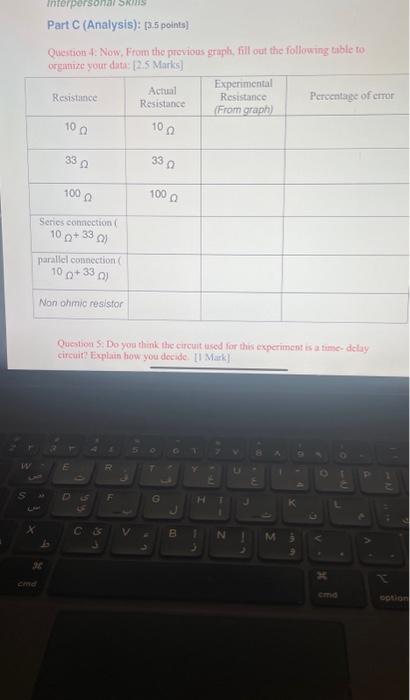 Part C (Analysis): {3.5 points ] Qucition 4. Now, | Chegg.com