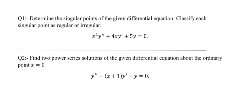 Solved Please, I want complete and correct answers to all | Chegg.com