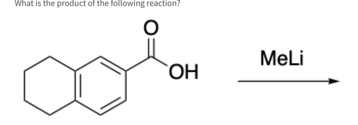 Solved What is the product of the following reaction? O Meli | Chegg.com