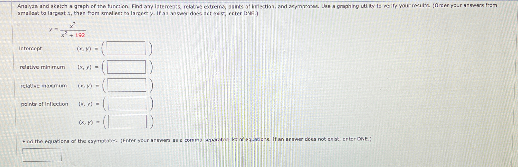 smallest to largest x, ﻿then from smallest to largest | Chegg.com