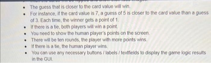 3. Create a new file called Guessing Game.java for | Chegg.com
