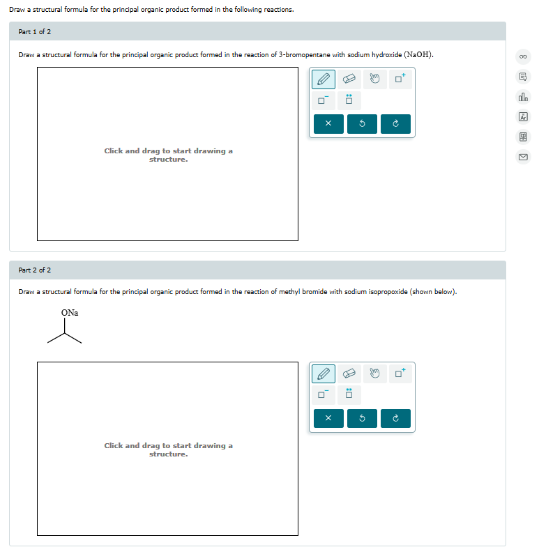 Solved Draw a structural formula for the principal organic | Chegg.com