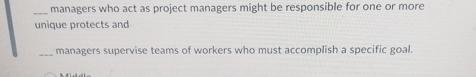 Solved q, ﻿managers who act as project managers might be | Chegg.com