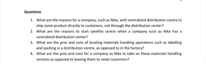 Solved "Centralized and specialized, but not standardized" | Chegg.com