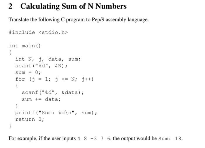 Solved Convert the C program to pep/9assemble. Please only | Chegg.com Solved Convert the C program to pep/9assemble. Please only | Chegg.com