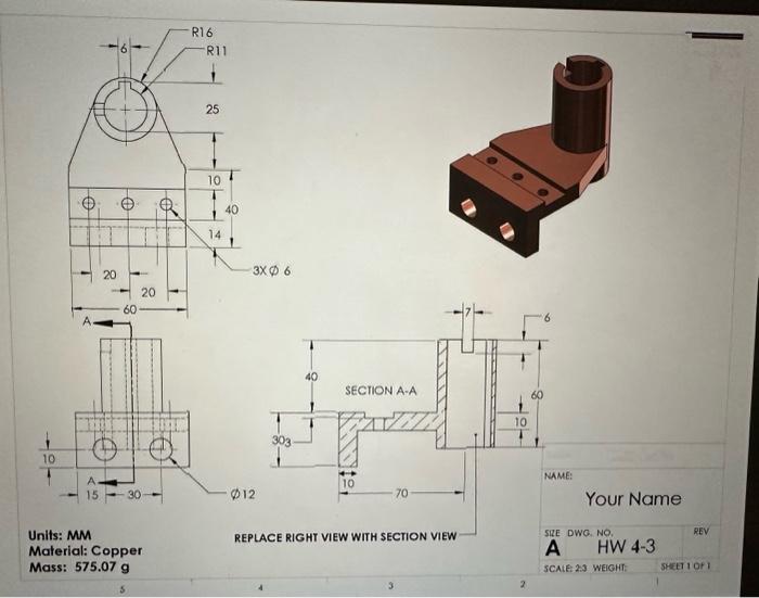Solved Please use solidworks and show step by step with | Chegg.com