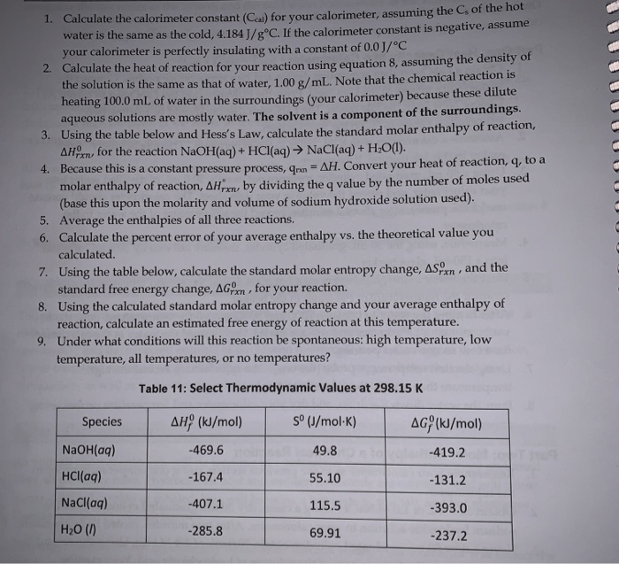 Find Calorimeter Constant Calculator at Maria Kring blog