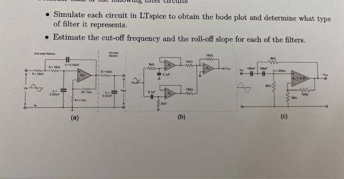 Problem 1 (40 points) An active filter circuit is | Chegg.com