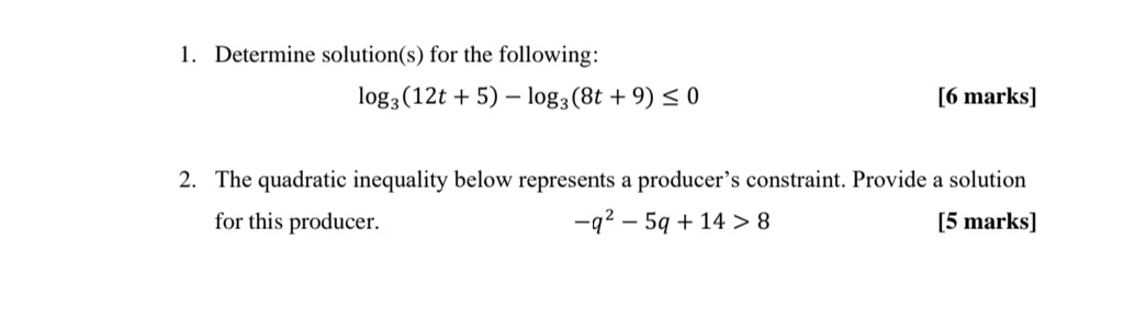 Determine solution(s) ﻿for the | Chegg.com