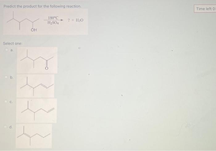 Solved Predict the product for the following reaction. | Chegg.com