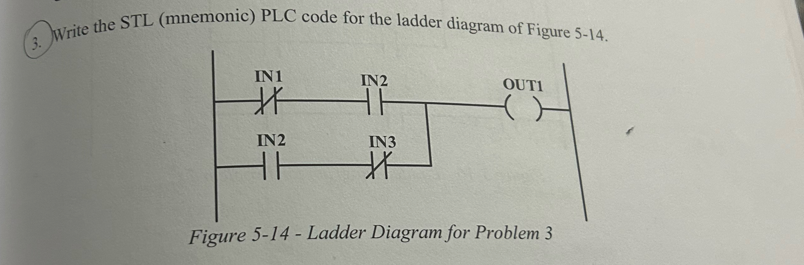 Solved Write the STL (mnemonic) PLC code for the ladder | Chegg.com Solved Write the STL (mnemonic) PLC code for the ladder | Chegg.com