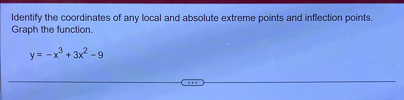 Solved Identify the coordinates of any local and absolute | Chegg.com