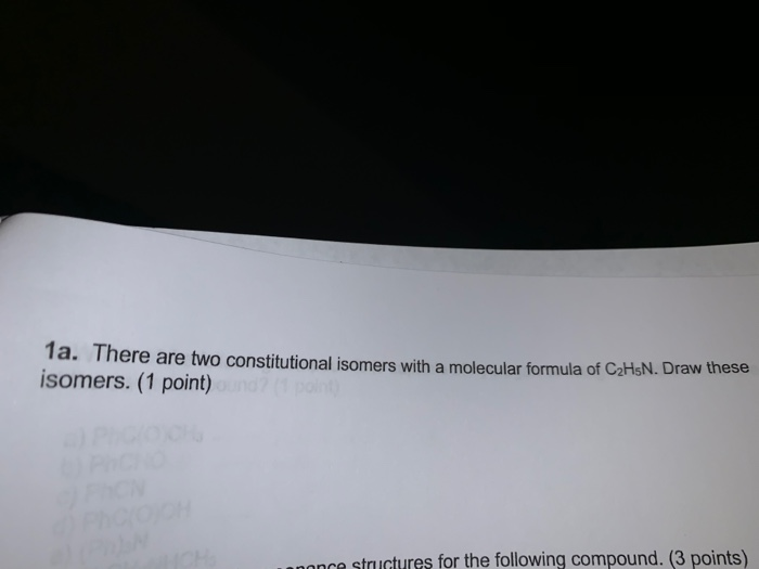 Solved Ta. There are two constitutional isomers with a | Chegg.com