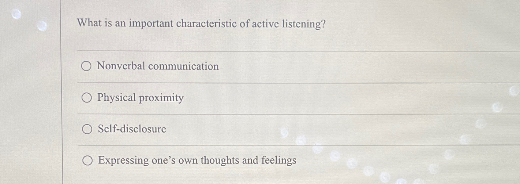 Solved What is an important characteristic of active | Chegg.com