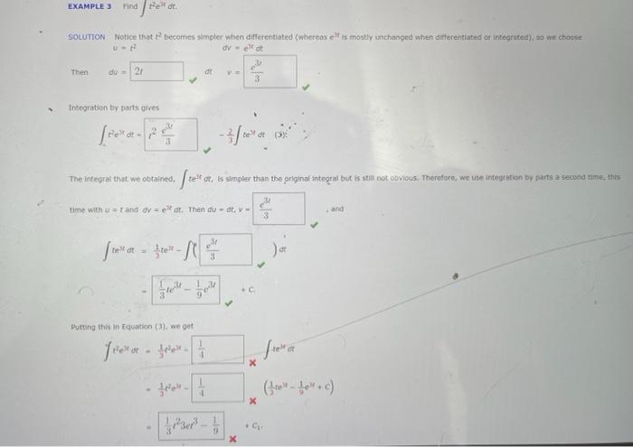 Solved EXAMPLE 3 Find telt dt. SOLUTION Notice that becomes | Chegg.com