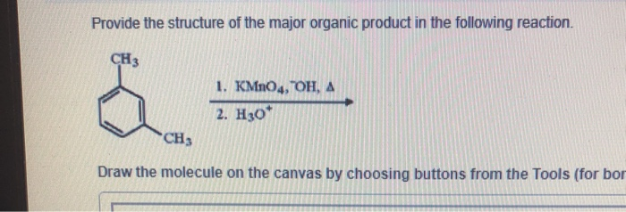 Solved Provide the structure of the major organic product in | Chegg.com