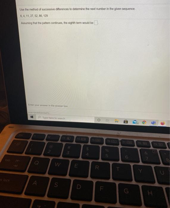 Solved Use the method of successive differences to determine | Chegg.com