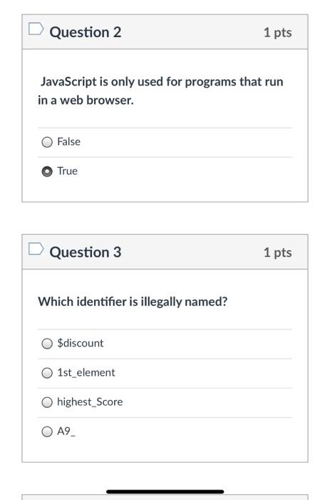 Solved Question 1 1 pts What is the value of x when the loop | Chegg.com