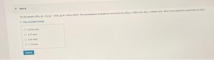 Solved View Avalable Mintist 297 moin a ss moll. 172 mol | Chegg.com