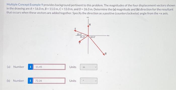 Solved Multiple Concept Example 9 provides background | Chegg.com