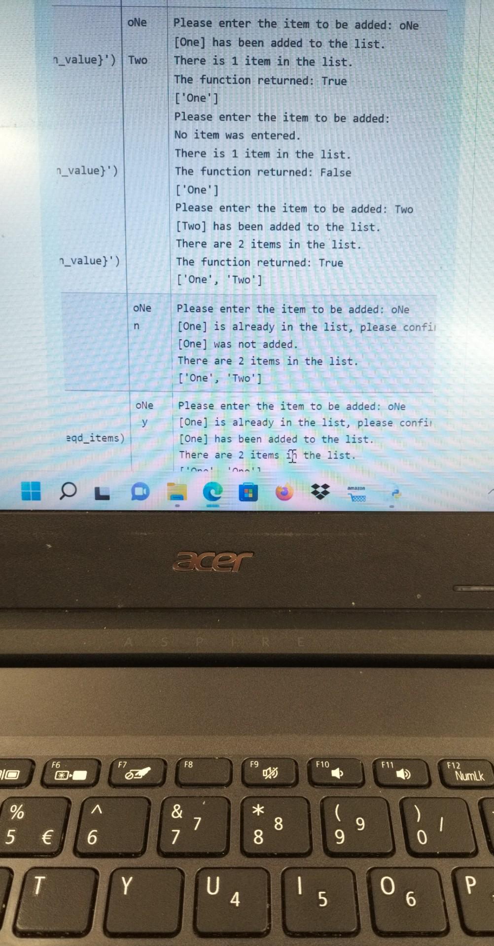 Solved Create a function called add item add_item has one | Chegg.com