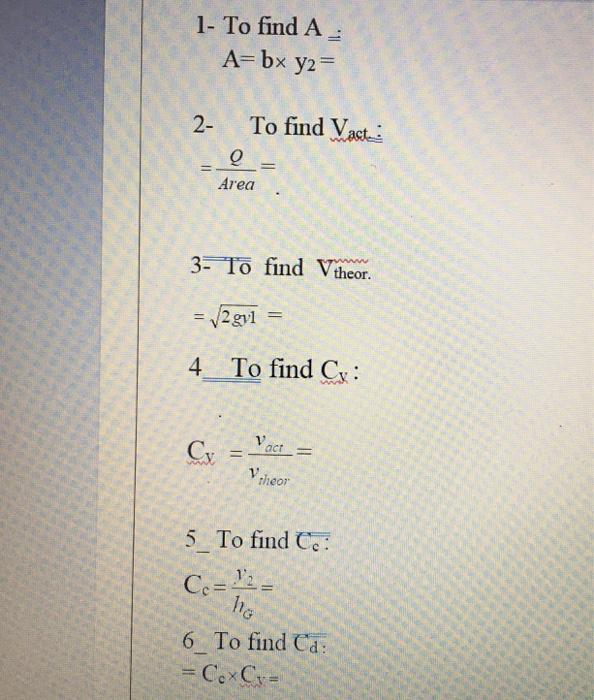 Solved fluid mechanics and hydraulic lab / exp name : Sluice | Chegg.com