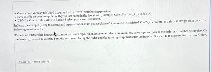 Solved Answer each of the following questions using the | Chegg.com