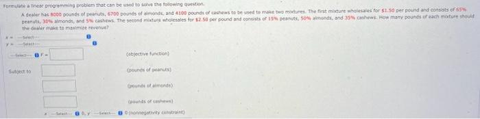 Solved A) Formulate a linear programming problem that can | Chegg.com