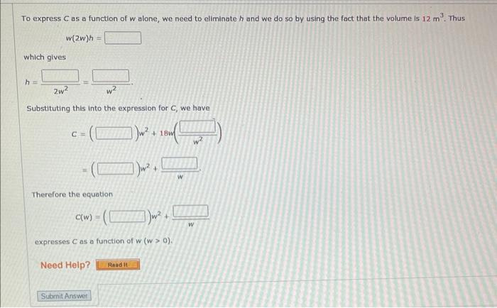 Solved minimiltasts \$3 per squafe ineter, Exprest the eont | Chegg.com
