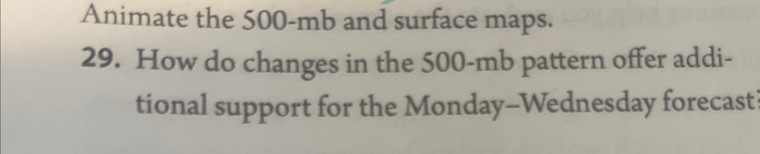 Solved Animate the 500-mb ﻿and surface maps.29. ﻿How do | Chegg.com