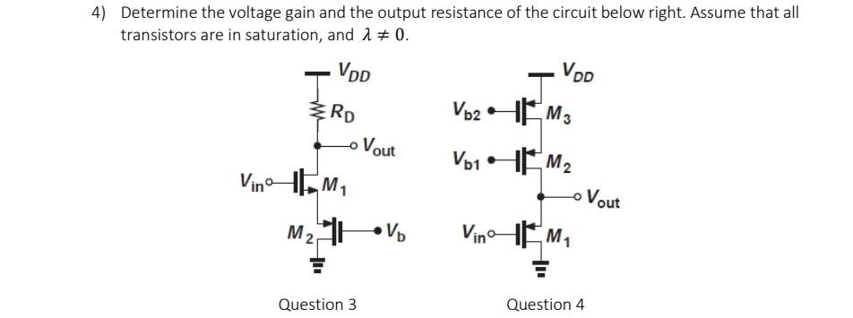 Solved 4) Determine the voltage gain and the output | Chegg.com