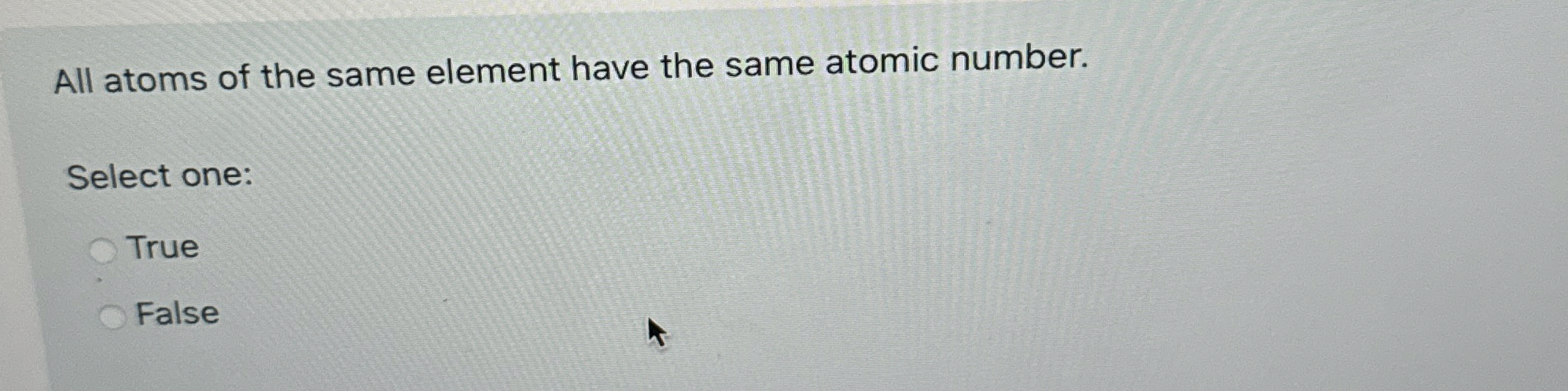 Solved All atoms of the same element have the same atomic | Chegg.com