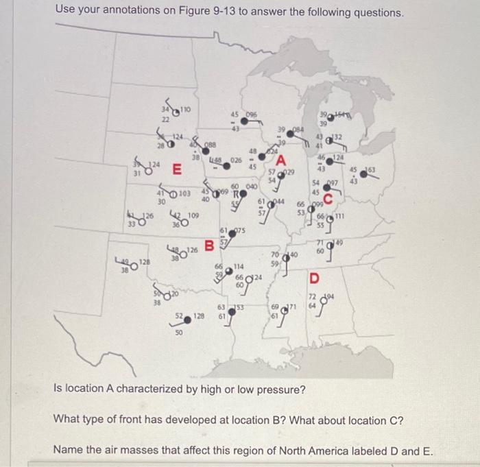 Solved Use your annotations on Figure 9-13 to answer the | Chegg.com