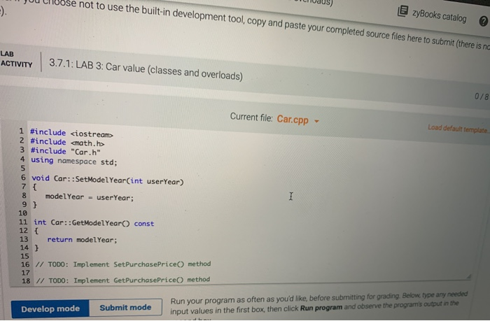 Solved I want code for Car.h and Car.cpp accordingly as | Chegg.com
